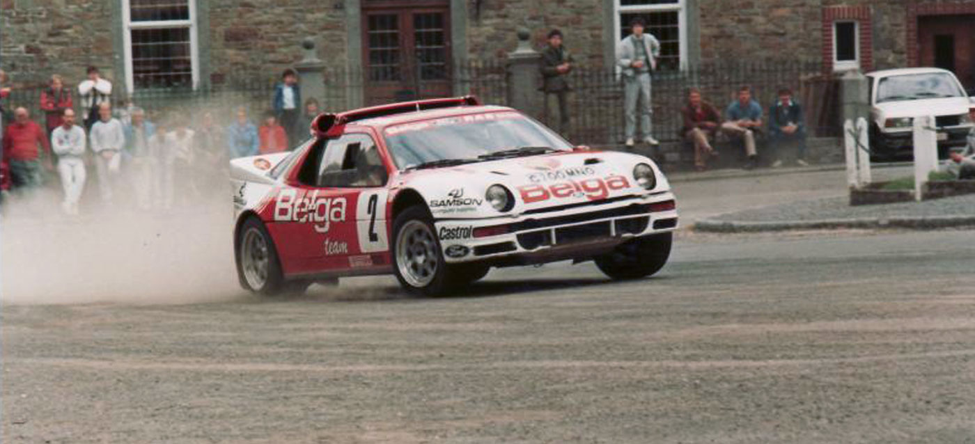 Robert Droogmans et la fabuleuse Ford RS 200 - RALLYE DE WALLONIE